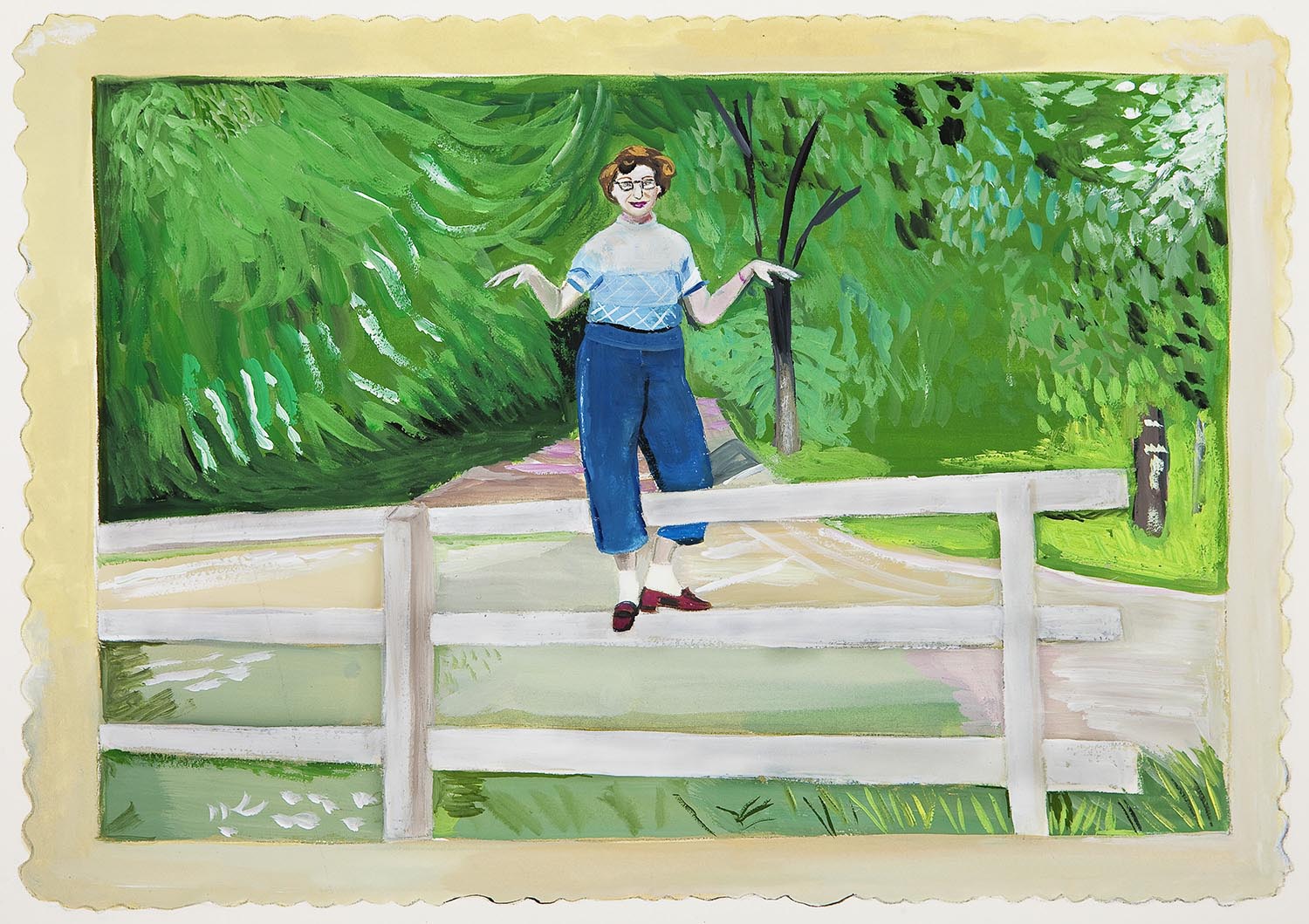 Gallery: Maira Kalman’s girls standing on lawns