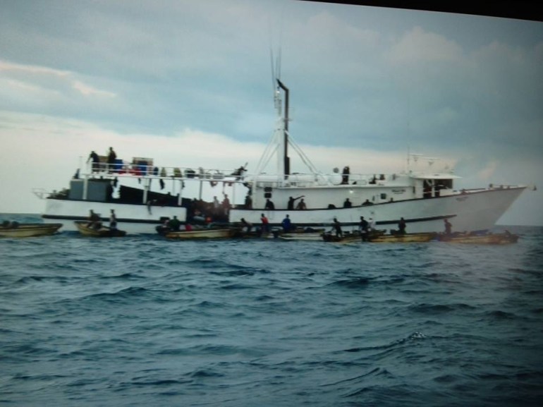 An encounter with poachers in the Bahamas