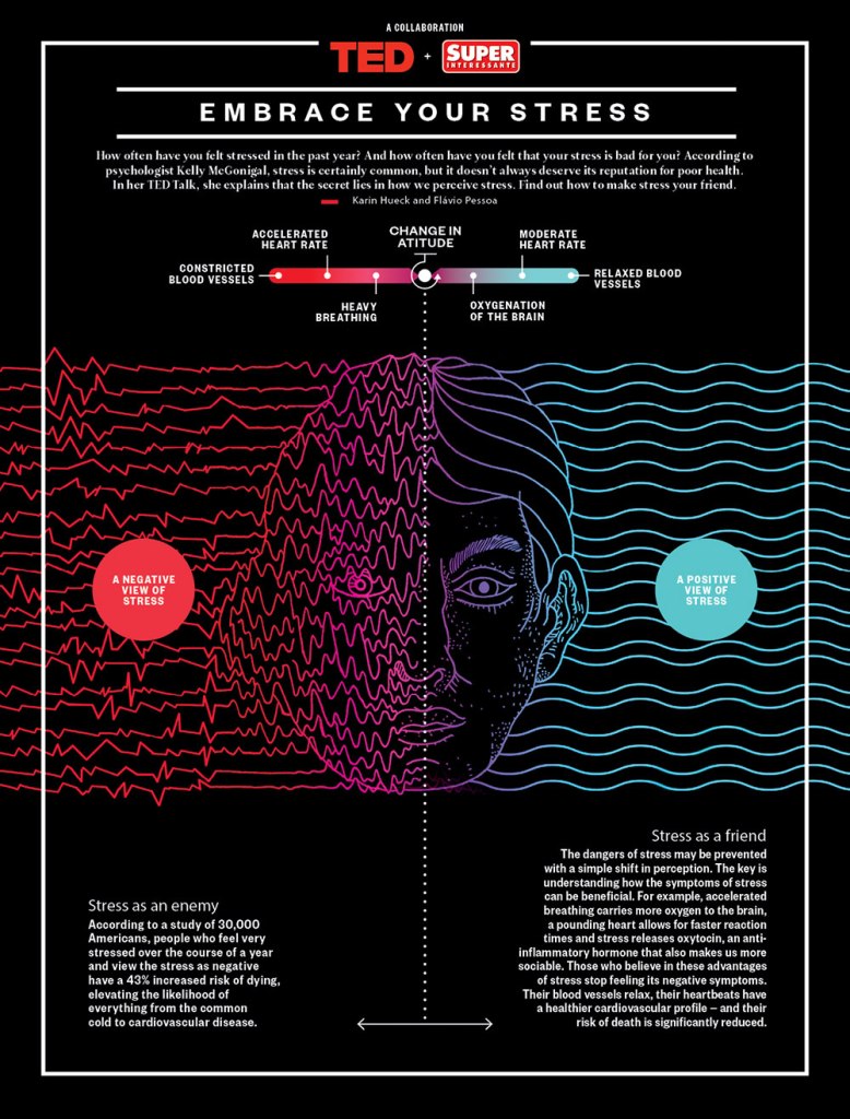 Embrace your stress. A visual idea