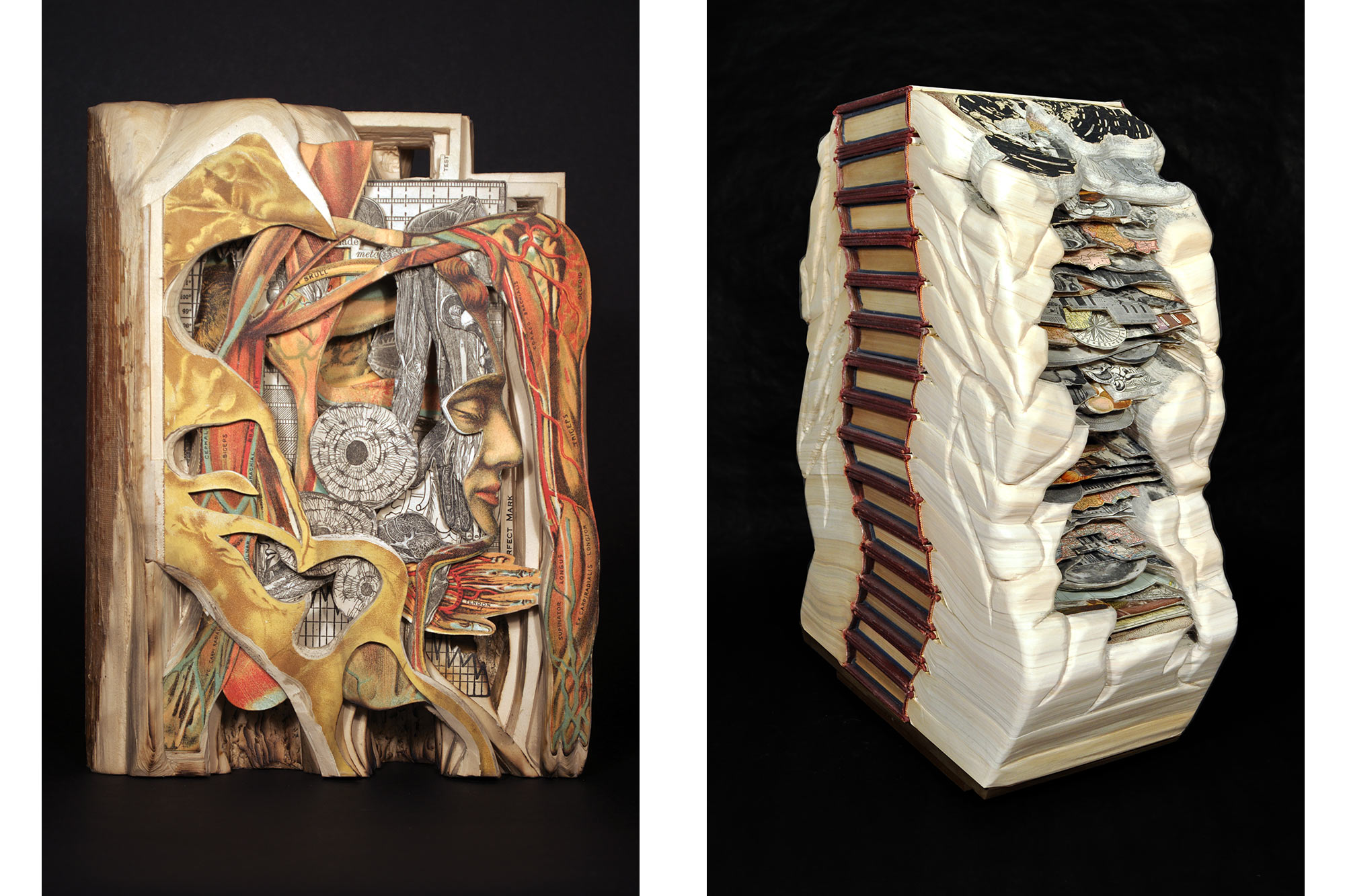 Gallery: New art carved from old books