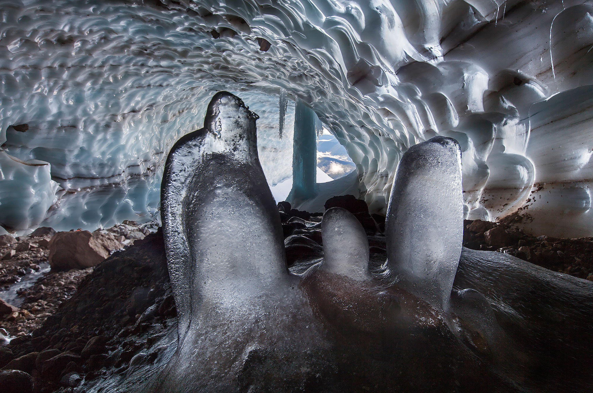 Gallery: The fleeting beauty of caves made from ice and snow