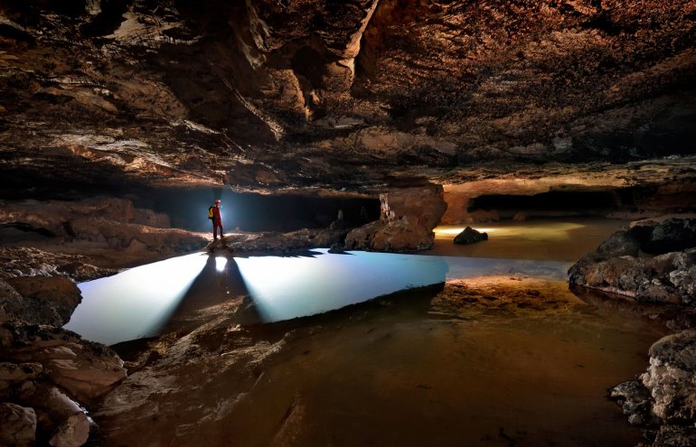 Deep in an ancient cave … an unexpected form of life
