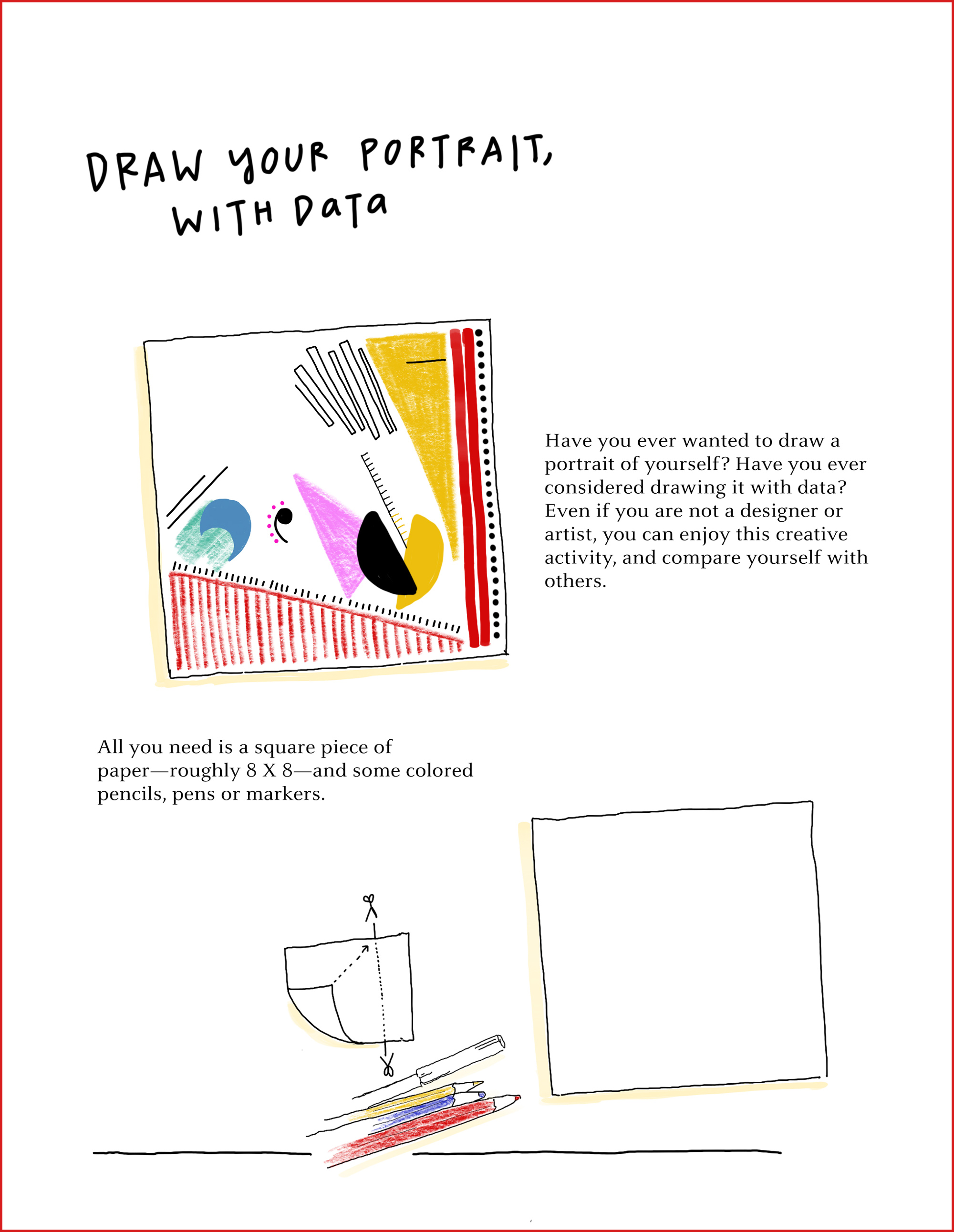How to draw your own selfie — using your personal data