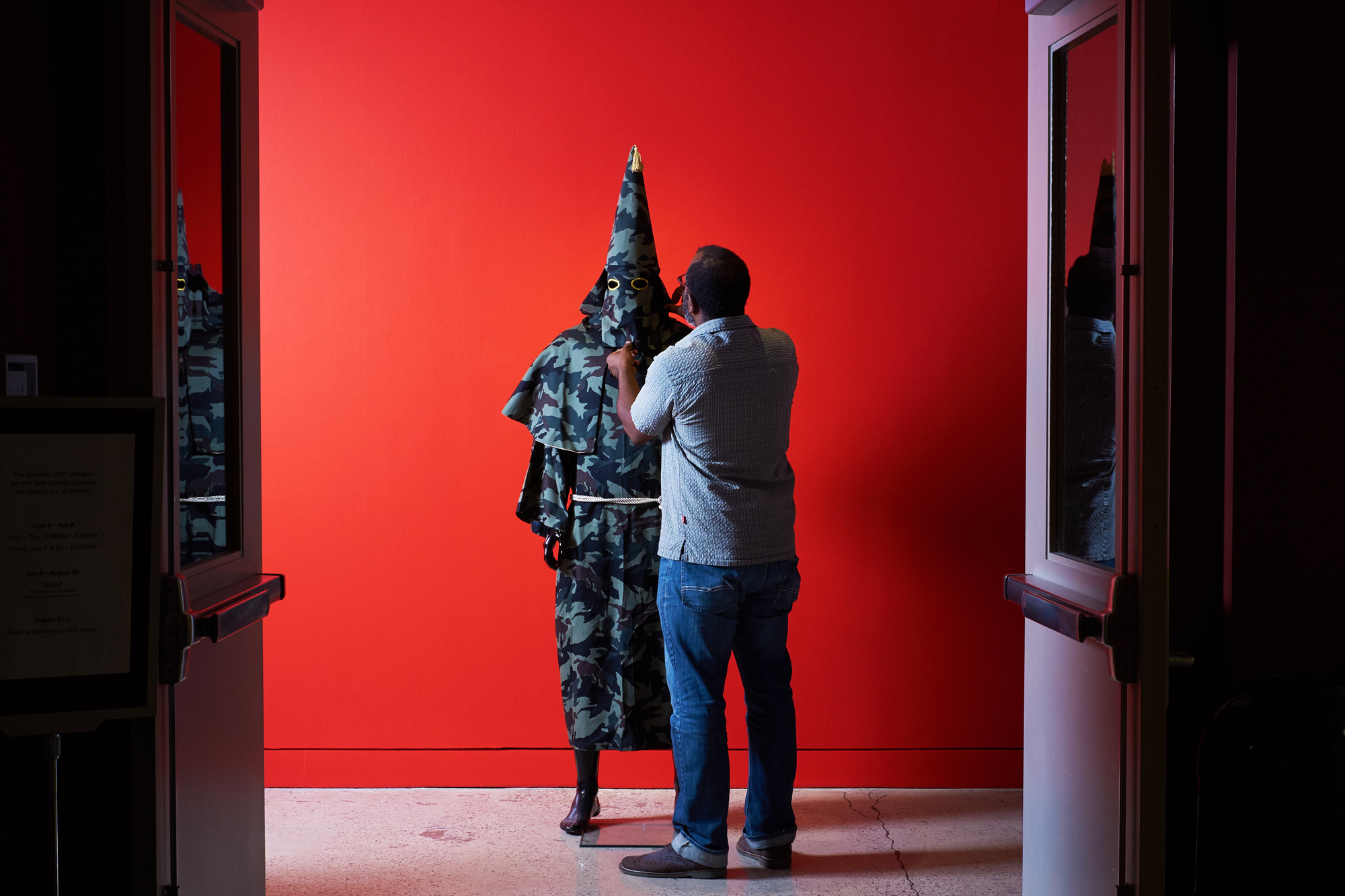 An artist’s slavery relics and reimagined KKK robes show us the reality ...