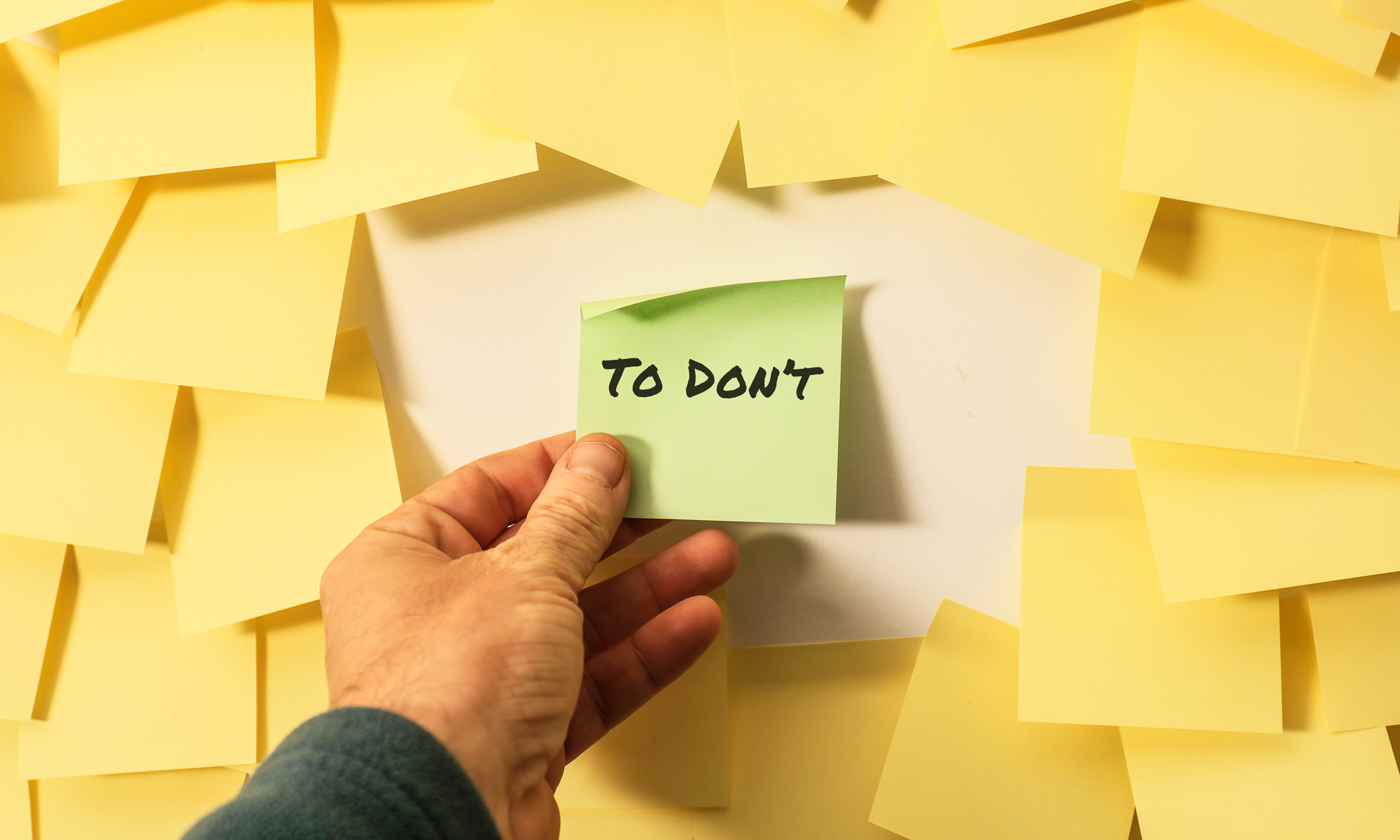 Is your to-do list making you nuts? Start a to-don’t list instead ...
